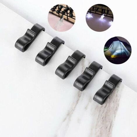 100 Pieces Plastic Gutter Hooks Christmas Light Hooks S-Shaped Clip ...