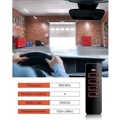 868MHz Gate Remote Control for Sommer 4018V000, Gate Remote Control for ...