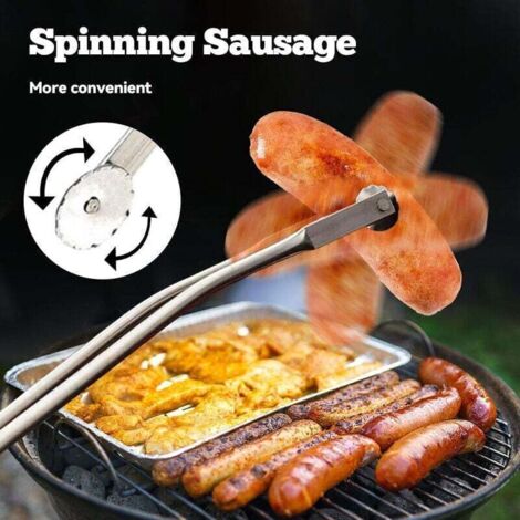 Wheeled BBQ Tongs - Size 40cm - for Kitchen, BBQ and griddle, outdoor ...