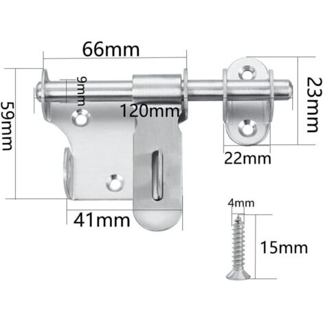 Piece Sliding Door Latch Lock Stainless Steel Door Lock Security Door ...