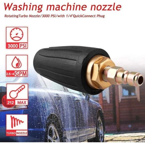 Rotating turbo nozzle, rotating turbo nozzle spray nozzle for 1/4" 3000 ...