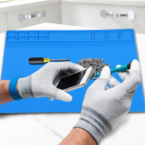 Heat-resistant silicone magnetic repair mat for computers and phones ...