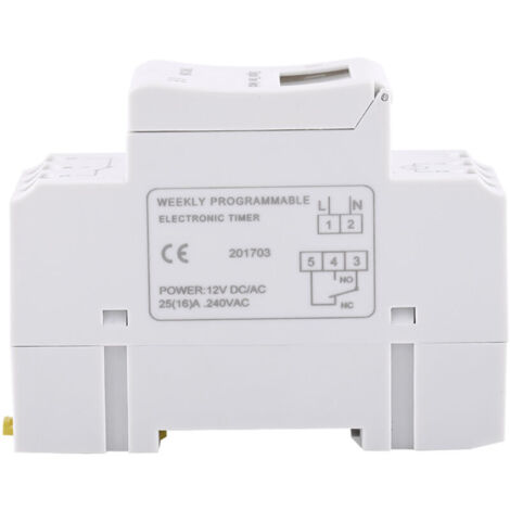 Programmable Weekly Timer Switch, Relay Switch, with LCD Screen, 16-on ...