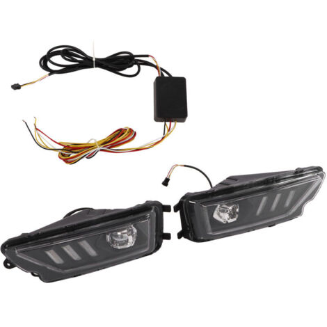 2pcs Car LED Fog Light Daytime Running Lights DC 12V Waterproof ...