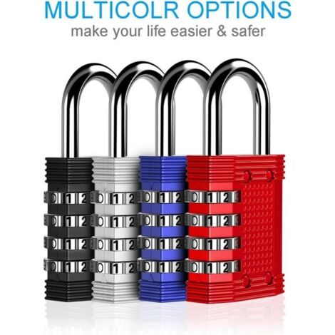Locker locks with code, 4-digit waterproof combination lock for gym ...