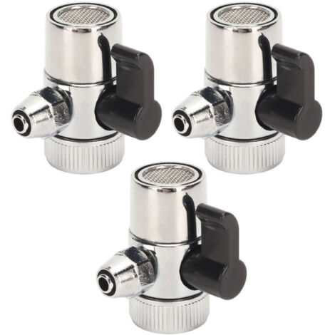 Metal sink faucet adapter, 3 pieces, G2.5/8, Universal diverter valve ...