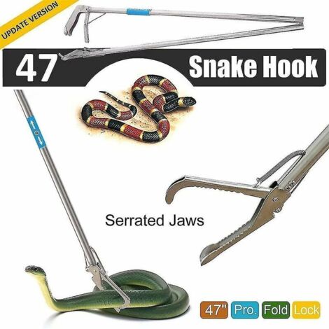 1m Folding Snake Clips, Reptile Catcher Stick, Folding Snake Clip, Wide ...