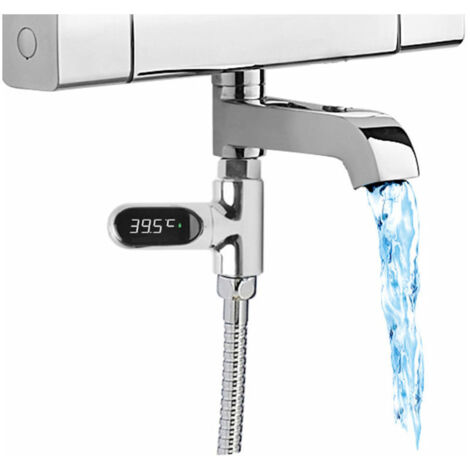 Digital Water Meter Display Shower Bath Thermometer Temperature Monitor ...