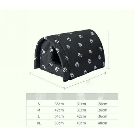 Outdoor Cat House, Winter Resistant, Waterproof and Warm, Pet House ...