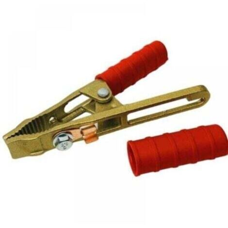 2-piece professional brass battery or jump-start clamp kit (+ and ...