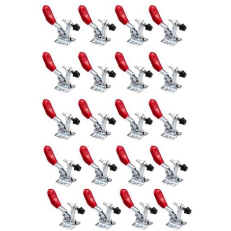 20pc Gh-201a Quick Release Horizontal Toggle Clamp Set