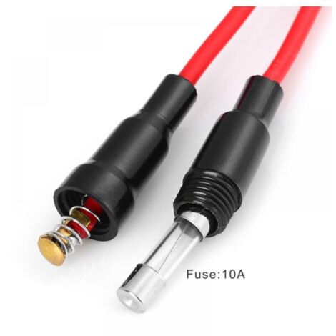 12V/24V cigarette lighter socket extension cable, fixed thread female ...