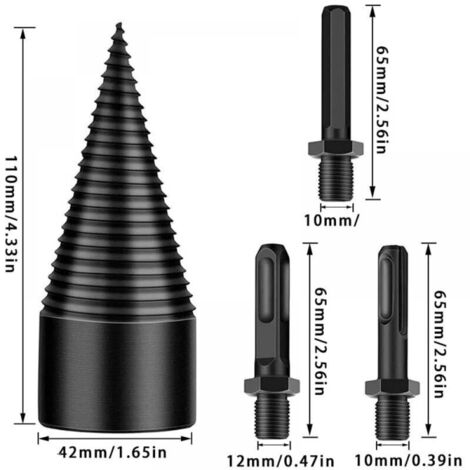 Log Splitter Cones, Multi-functional Screw, Log Splitting Cone Drill ...