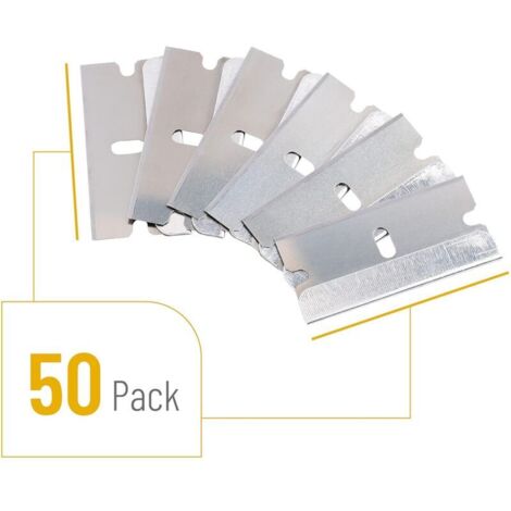 Edge razor blades, 50 pieces, scraper blades, flat razor blade, one ...