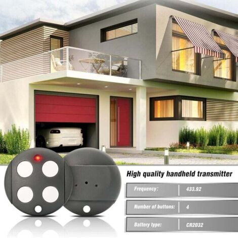 433.92 MHz Remote Control for Gates, Pack of 2 Garage Door Remotes ...