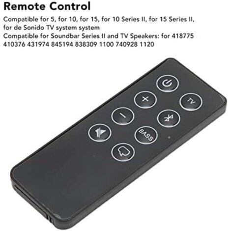 Bose TV Speaker Remote Control 431974 ABS Soundbar Remote Control ...