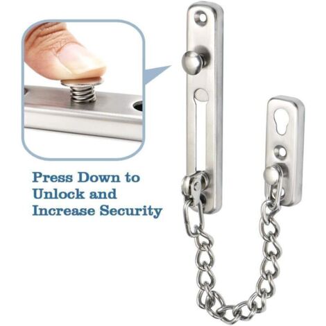 Security Door Chain, Narrow Door Limiter, Anti-Theft Spring Door Lock ...