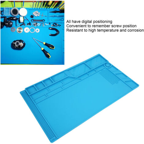 Magnetic insulated silicone work mat, heat-resistant soldering repair ...