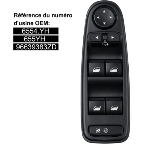 Electric window control switch, for 6554.YH CITROEN C4 GRAND PICASSO ...