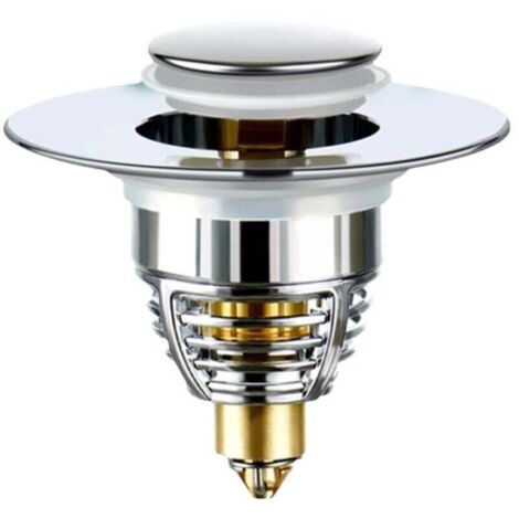 2-Piece Sink Drain Plug, 32-42mm Universal Pop-Up Sink Plug with 2 ...