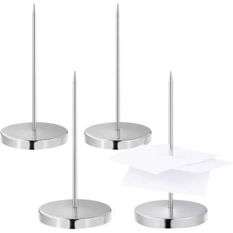 pcs Metal Note Holders, Invoice Needles with Round Base, Memo Holders ...