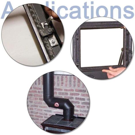 Fireplace Insert Gasket, Self-Adhesive Braided Gaskets for Stoves ...
