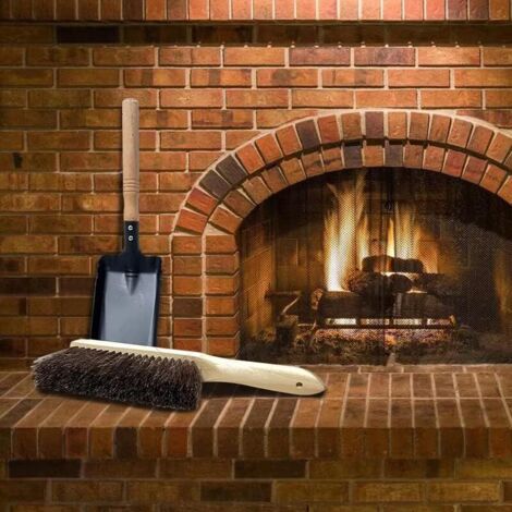 Professional fireplace cleaning kit [Brush + scraper + bucket ...