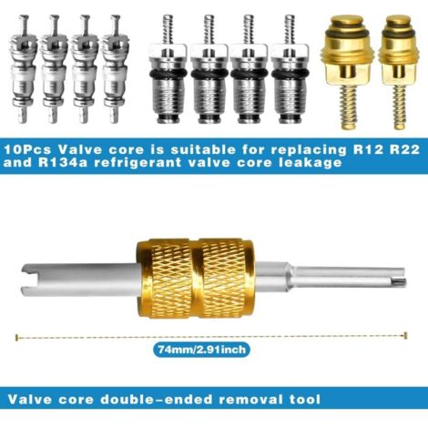 Air conditioning valve core kit, including R12 and R134a A/C ...