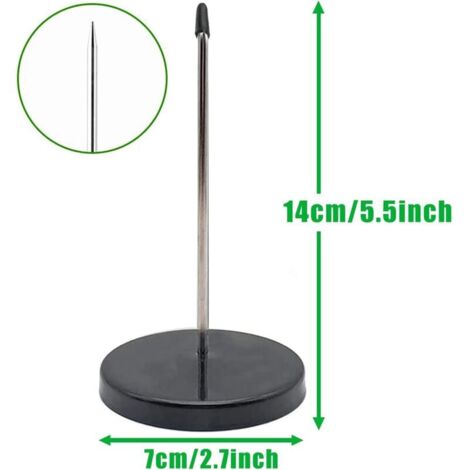 2-Piece Metal Note Spike, Receipt Spike, Memo Holder, Paper Spike ...