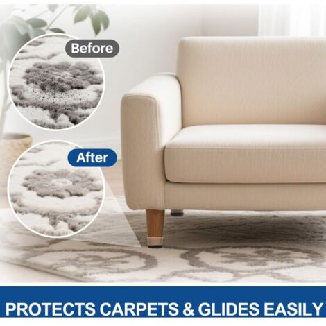 28 Pieces Chair Leg Protectors, Small Round Silicone Chair Leg Pads ...