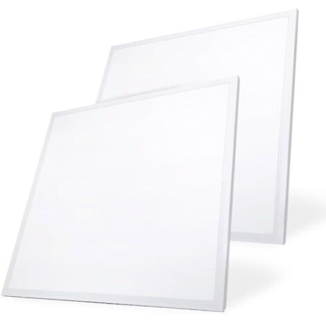 Set of two LED ceiling light panels, 30x60cm, white integrated 30W LED ...