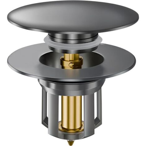 Universal pop-up waste fitting 33-40mm - 2 seals, fast drainage ...