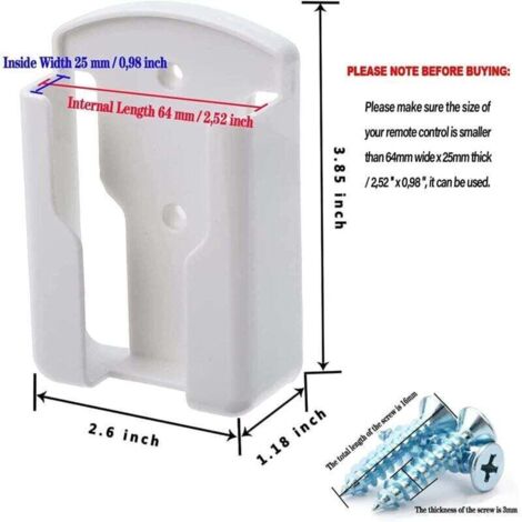 Wall-mounted remote control holder for TV and air conditioning systems ...