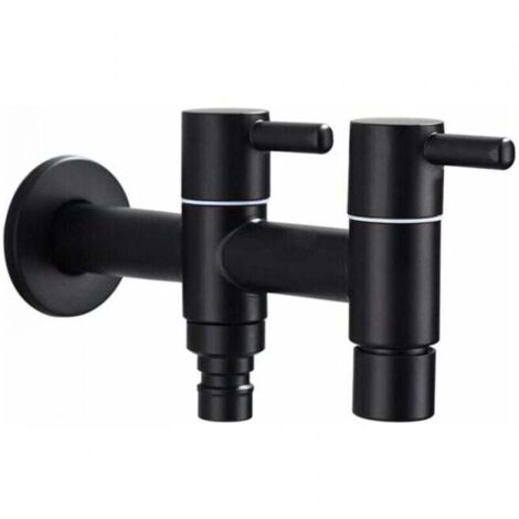 Washing machine tap, double switch tap, wall-mounted cold water tap ...