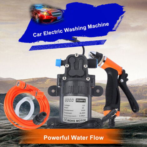 12V 100W High Pressure Car Wash Cleaning Machine Water Pump Trigger ...