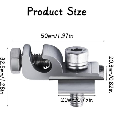 Grounding clamp, 6 pieces, Solar panel grounding clips, Standard ...