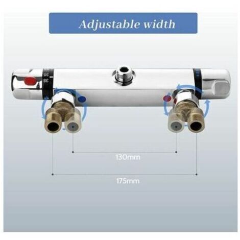 Thermostatic shower faucet, all-copper bathroom faucet, 38°C anti-scald ...