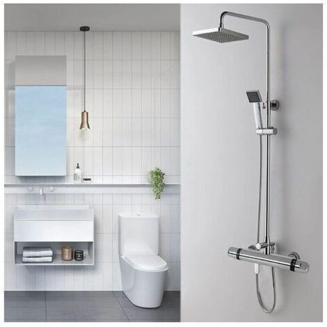 Thermostatic shower faucet, all-copper bathroom faucet, 38°C anti-scald ...