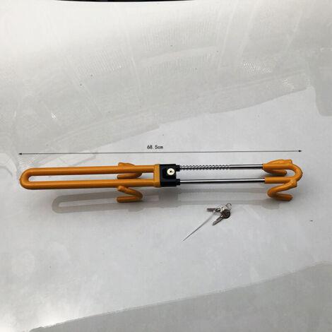 Universal steering wheel lock with 96 locking mechanisms, car security ...