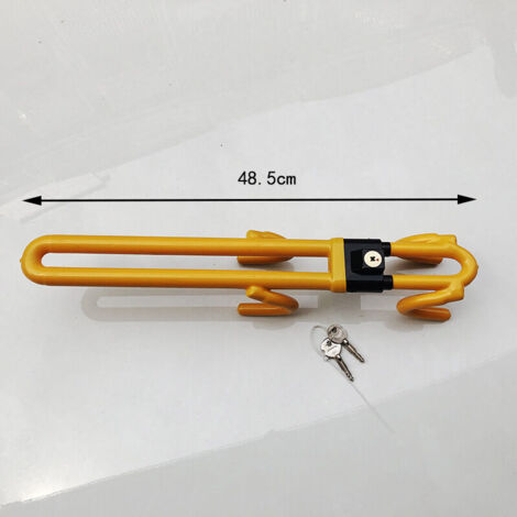Universal steering wheel lock with 96 locking mechanisms, car security ...