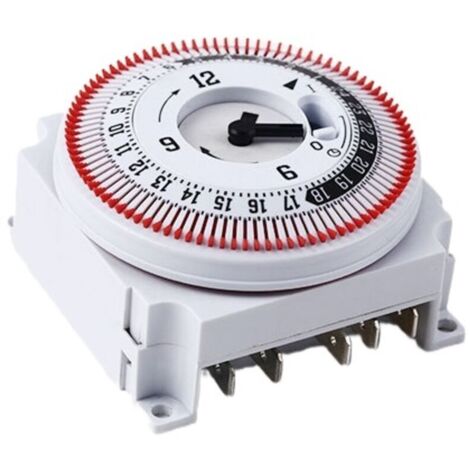 250V mechanical timer, time counter, 15 min 24 h reminder, kitchen countdown timer, energy ...