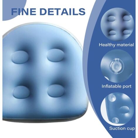 2-piece inflatable booster seat. Inflatable spa seat and back support ...