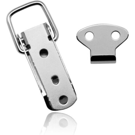 10 Pcs Door Hasp, Lever Latch Spring Hook with Stainless Steel Spring ...