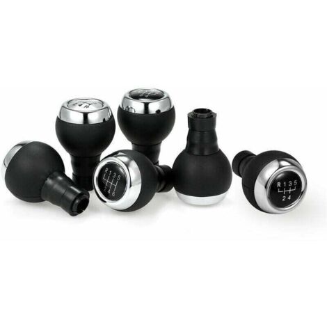 Mini Cooper Car Gear Shift Knob, Black, 6 Speed (R Gear Top Left)