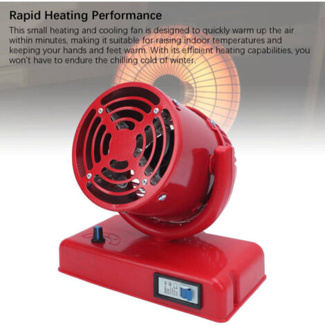 Portable Air Fan, 12v 300W Steel Small Heater, Cooling and Defrosting ...