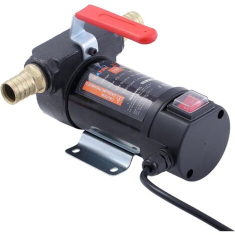 Diesel Transfer Pump, 175 Watts 12V DC Self-Priming, Portable, Fuel Oil ...
