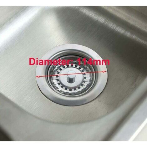Sink stopper without overflow basket, stainless steel, sink drainer ...