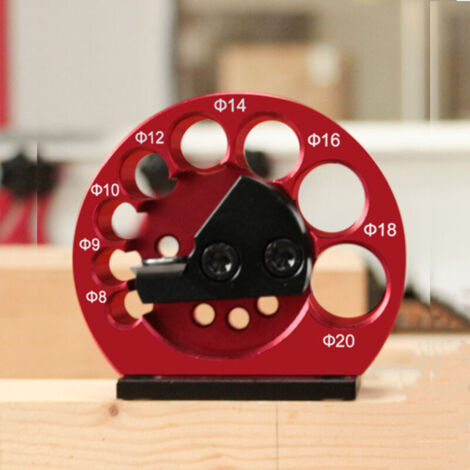 Woodturning tool – adjustable round log calibrator with 8 holes