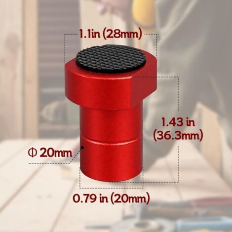 Set of 8 aluminum alloy bench dog pegs, 19/20 mm, for woodworking with ...