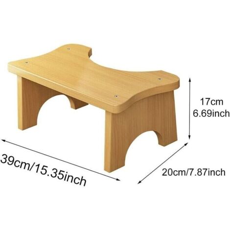 Bamboo toilet stool, squatting toilet stool, wooden toilet step stool ...